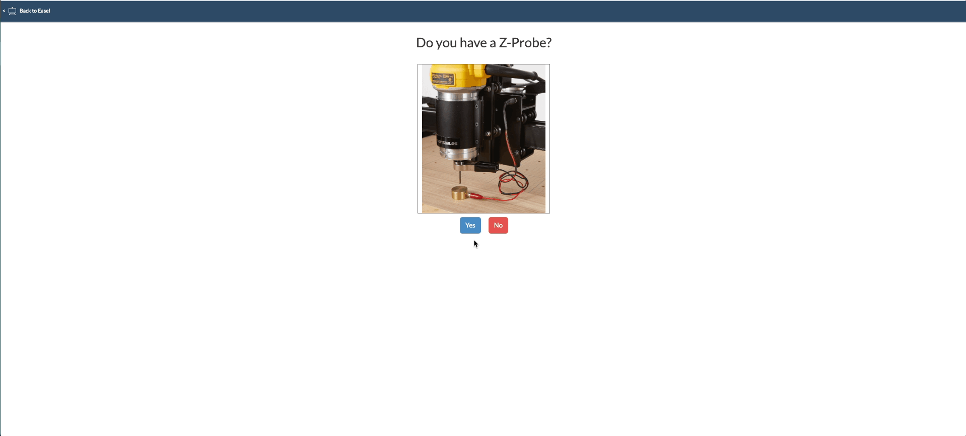 Testing Z-Probe – Easel Support Center